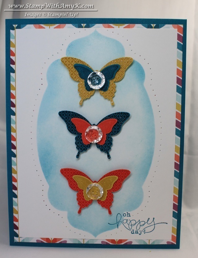 Bloomin’ Marvelous Sponged Butterfly Card – Stamp With Amy K