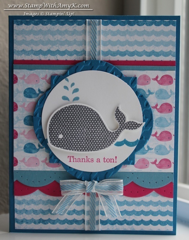 Oh, Whale! Thanks a Ton Card – Stamp With Amy K