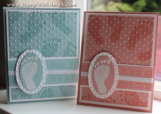 Baby Prints in Soft Sky and Blushing Bride – Stamp With Amy K