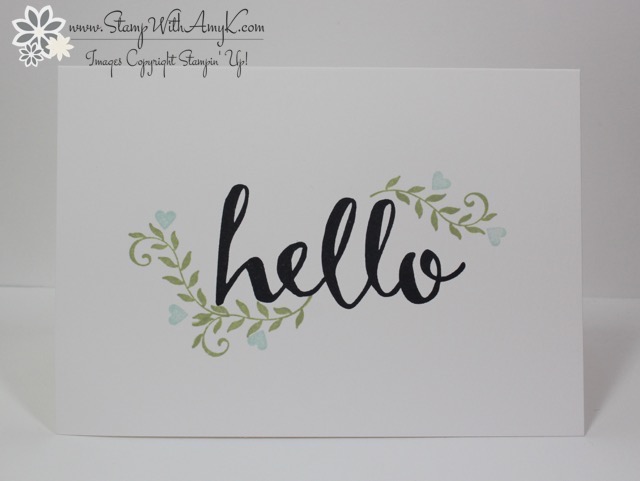 Stampin’ Up! First Sight Hello – Stamp With Amy K