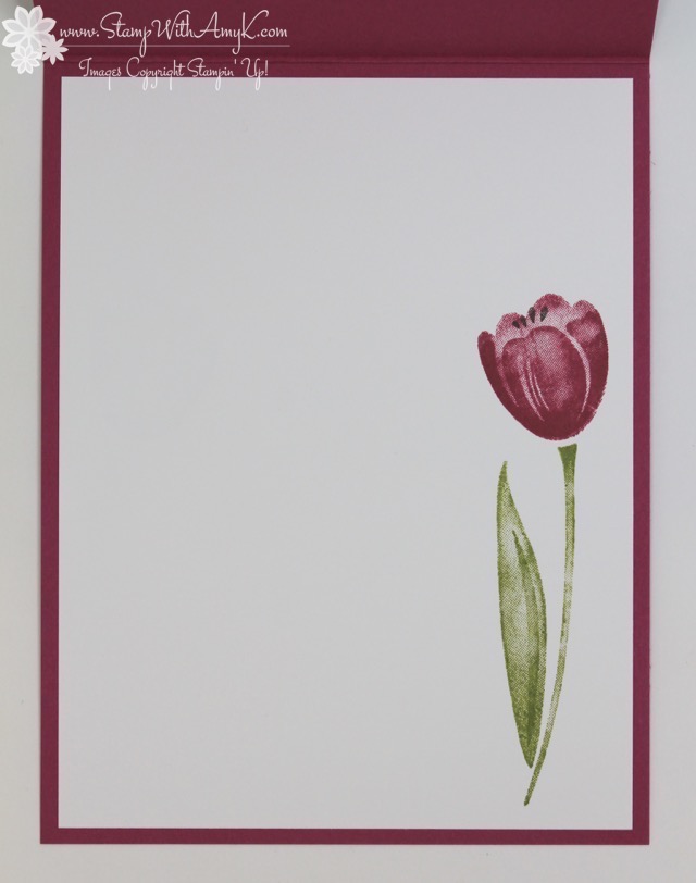 Stampin’ Up! Tranquil Tulips Just a Note – Stamp With Amy K