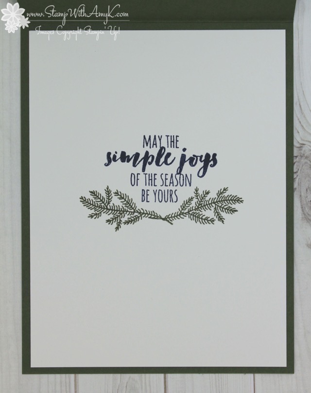 Stampin’ Up! Merry Patterns CAS Christmas Card – Stamp With Amy K