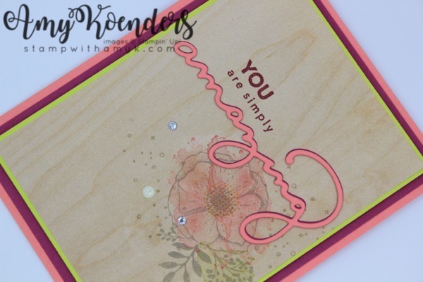 Stampin’ Up! Amazing You CAS Card – Stamp With Amy K