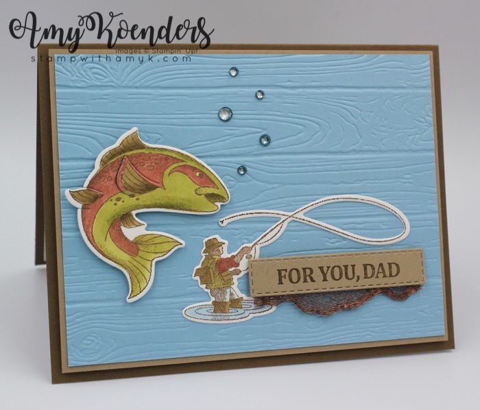 Stampin’ Up! Best Catch Just For You, Dad Card – Stamp With Amy K