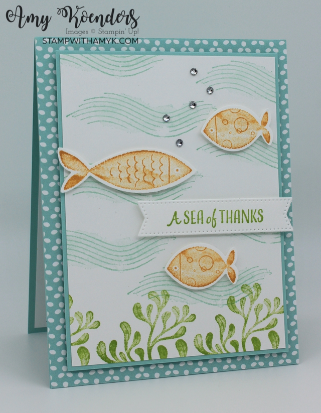 Stampin’ Up! A Fish A Wish Thank You Card – Stamp With Amy K