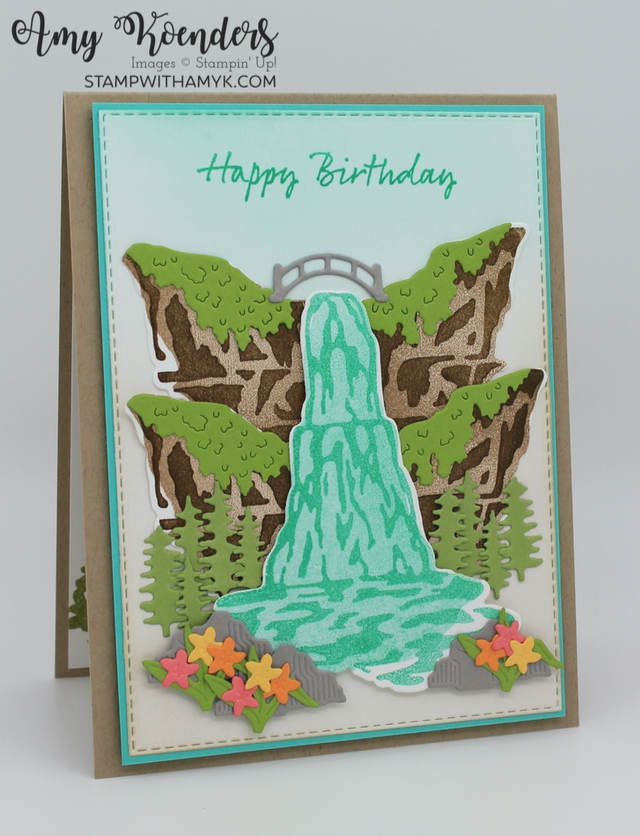 Stampin’ Up! Waterfall Canyon Birthday Card With Video Tutorial – Stamp ...