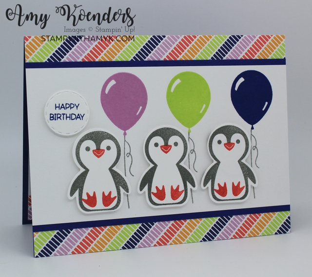 Stampin’ Up! Penguin Place Birthday Card – Stamp With Amy K