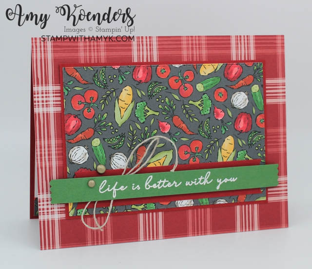 Stampin’ Up! Happy Labels Life Is Better With You Card – Stamp With Amy K