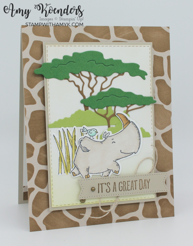 Stampin’ Up! Rhino Ready Birthday Card With Video Tutorial – Stamp With ...