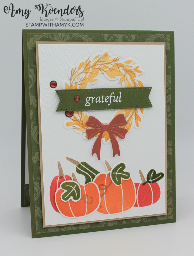 Stampin’ Up! Pick Of The Patch Fall Thank You Card With Video Tutorial ...