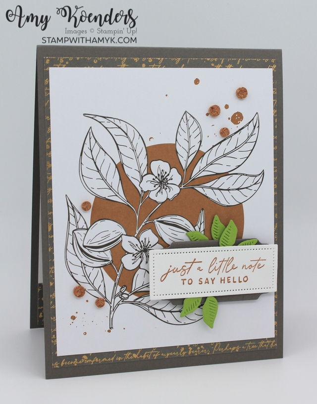 Stampin’ Up! Notes Of Nature Just A Note Card – Stamp With Amy K