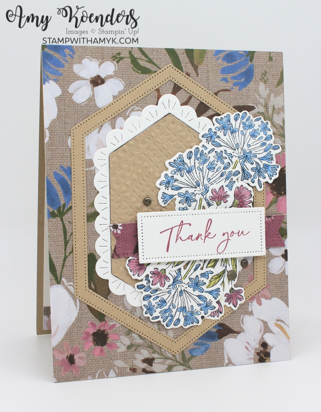 Stampin’ Up! Wildflower Designs Thank You Card With Video Tutorial ...