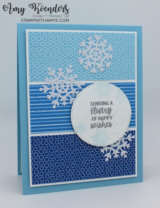 Stampin’ Up! One Of A Kind Flurry Of Wishes Card – Stamp With Amy K