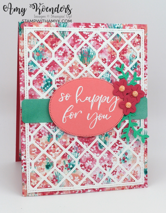 Stampin’ Up! Linked Together Celebrate You Card – Stamp With Amy K