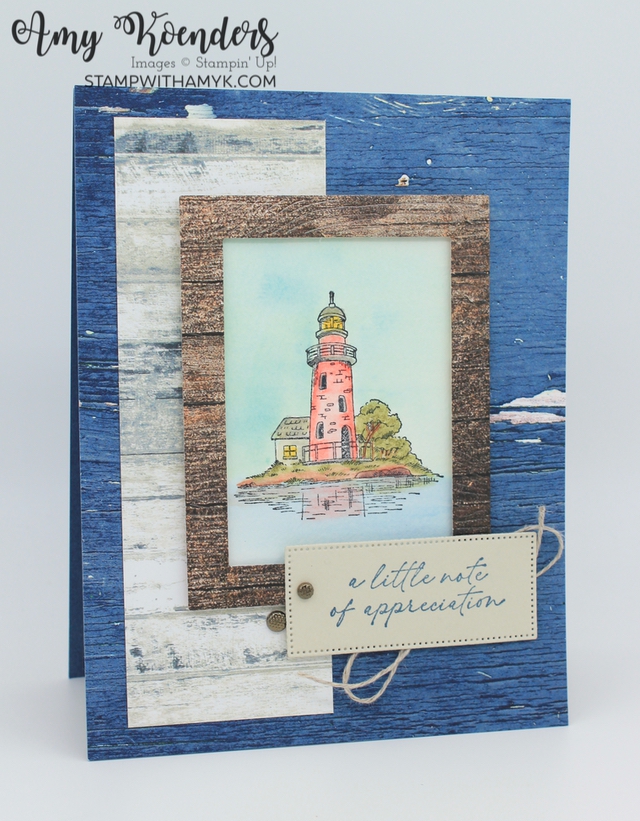 Stampin’ Up! Framed Scenes Lighthouse Thank You Card With Video ...