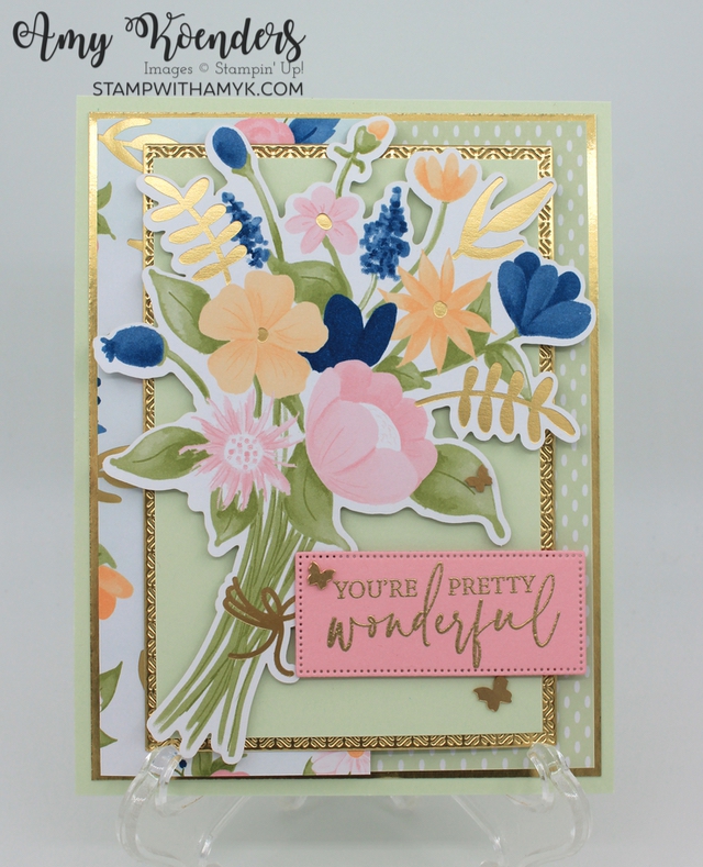 Stampin’ Up! Mixed Labels Fun Fold Thank You Card With Video Tutorial ...