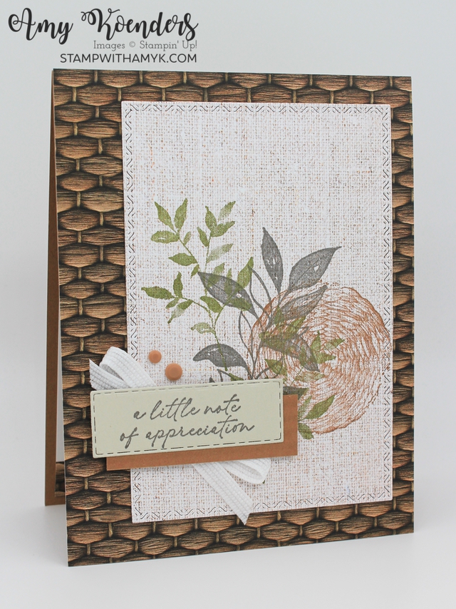 Stampin’ Up! Textured Notes Thank You Card – New Products! With Video ...