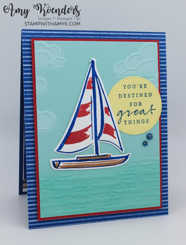 Stampin’ Up! Sunrise Sailing Congratulations Card With Video Tutorial ...