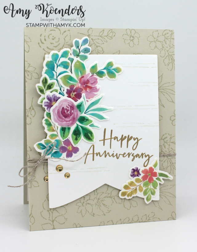 Stampin’ Up! Extraordinary Flora Anniversary Card With Video Tutorial ...