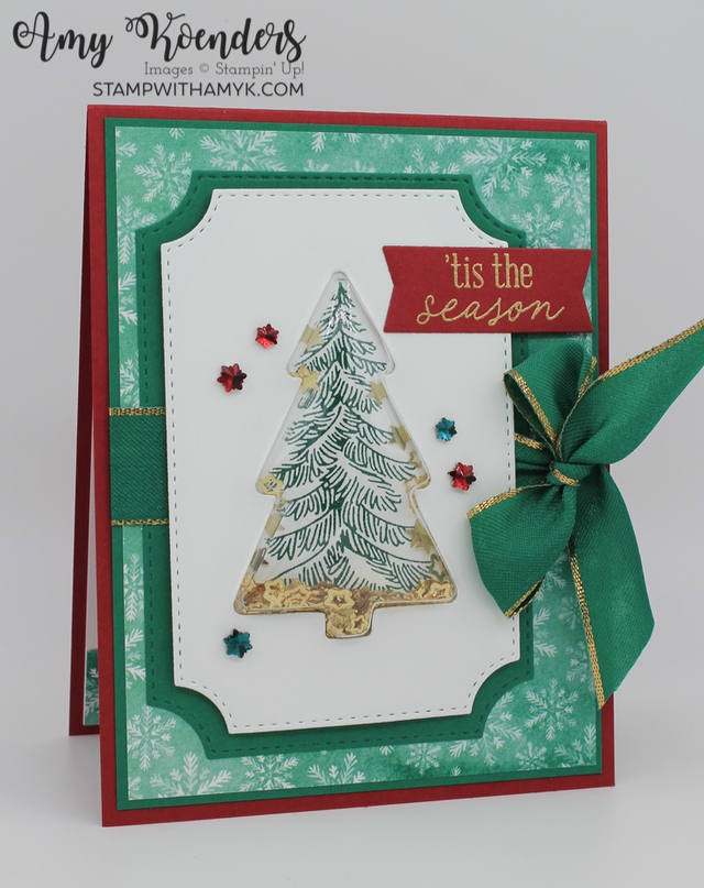 Stampin’ Up! Pine Tree Trimmings Christmas Shaker Card With Video ...