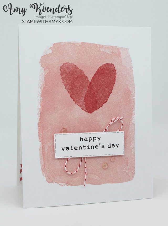 Stampin’ Up! Love Notes Mix & Match CAS Valentine Card – Stamp With Amy K