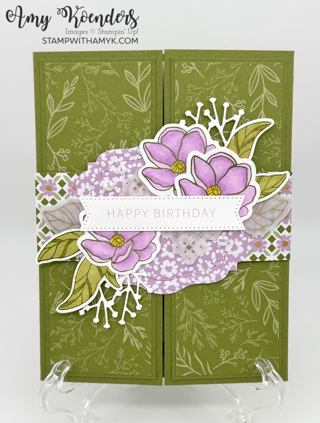 Stampin’ Up! Beautifully Celebrated Gate Fold Birthday Card With Video ...
