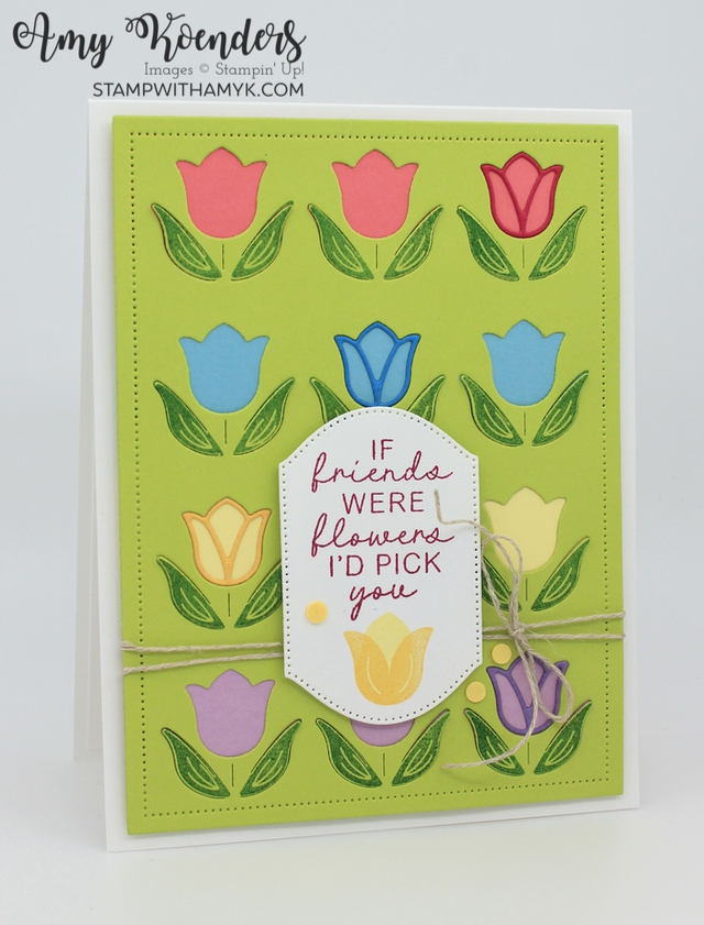 Stampin’ Up! Sunshine & Tulips I’d Pick You Card With Video Tutorial ...